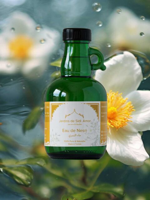 Eau de Nesri ou Eau florale d'églantier - Jardins Sidi Amor